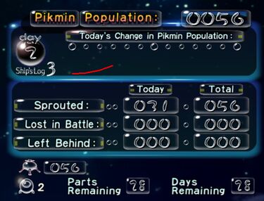 Day results menu - Pikipedia, the Pikmin wiki