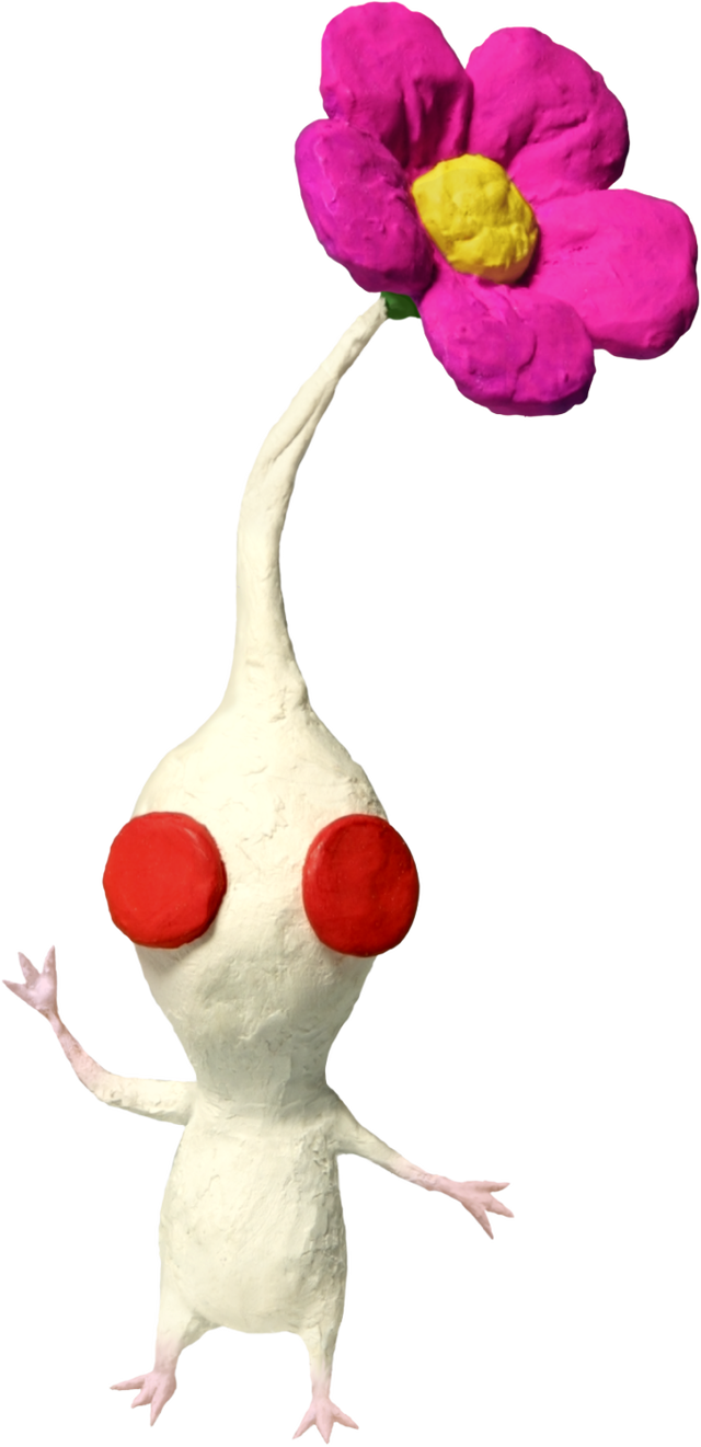 File:White Pikmin P2 art.png - Pikipedia, the Pikmin wiki