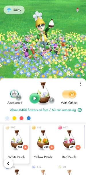 Pikmin Bloom interface - Pikipedia, the Pikmin wiki