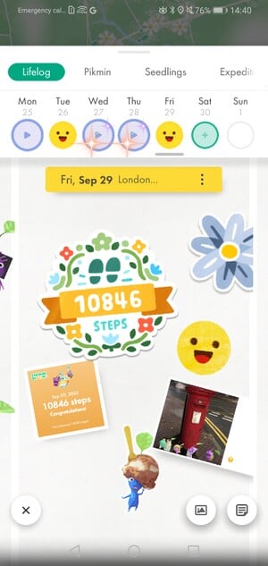 Pikmin Bloom interface - Pikipedia, the Pikmin wiki