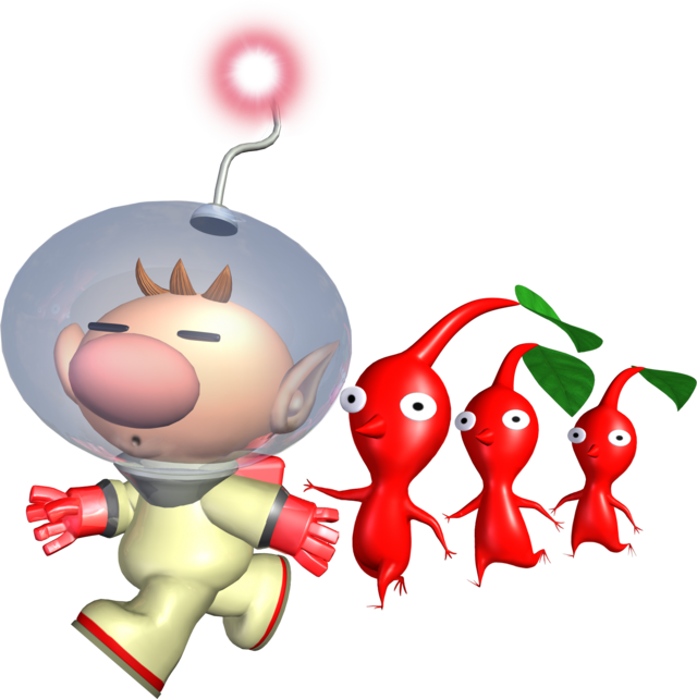 File:Olimar guides Red Pikmin P1 art.png - Pikipedia, the Pikmin wiki