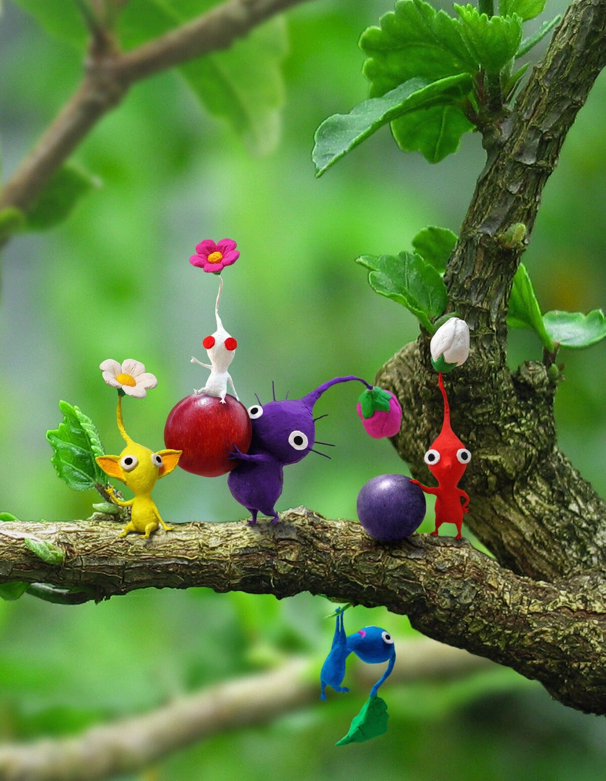 File:Pikmin family P2 on branch.jpg - Pikipedia, the Pikmin wiki