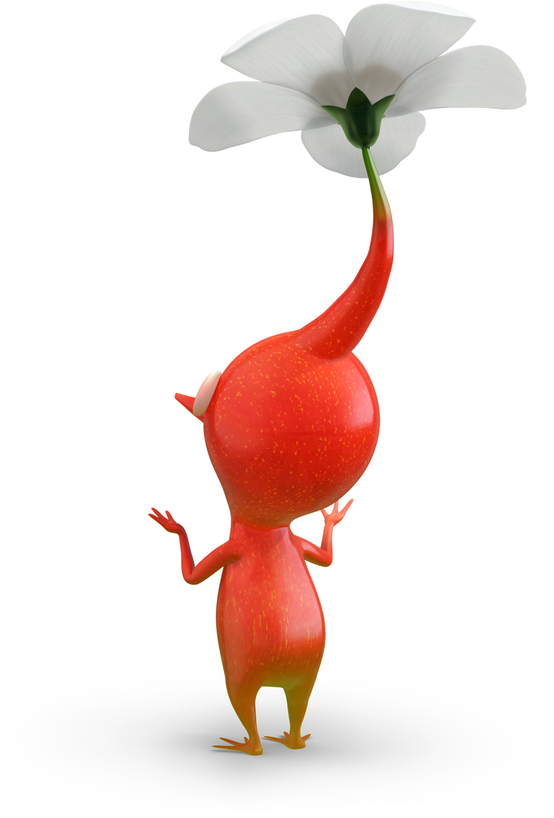 File:Red Pikmin back P3 art.png - Pikipedia, the Pikmin wiki