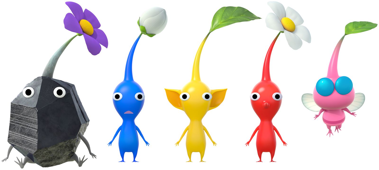 File:Hey! Pikmin front profiles.jpg - Pikipedia, the Pikmin wiki
