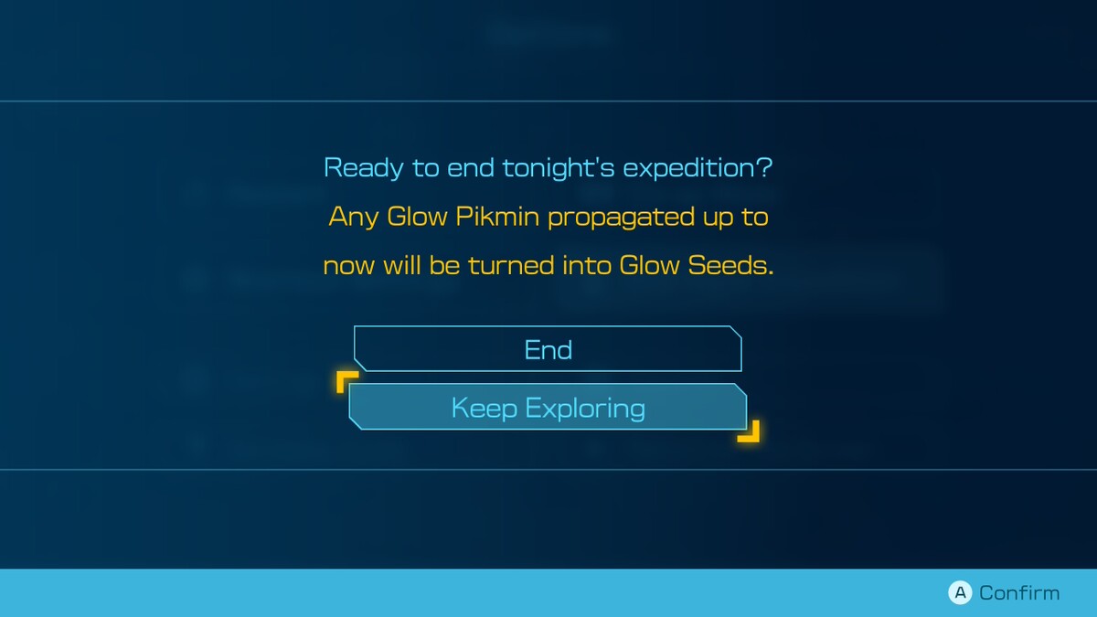 File:Pikmin 4 End Night confirmation menu.jpg - Pikipedia, the Pikmin wiki