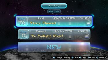 Saved game selection menu - Pikipedia, the Pikmin wiki